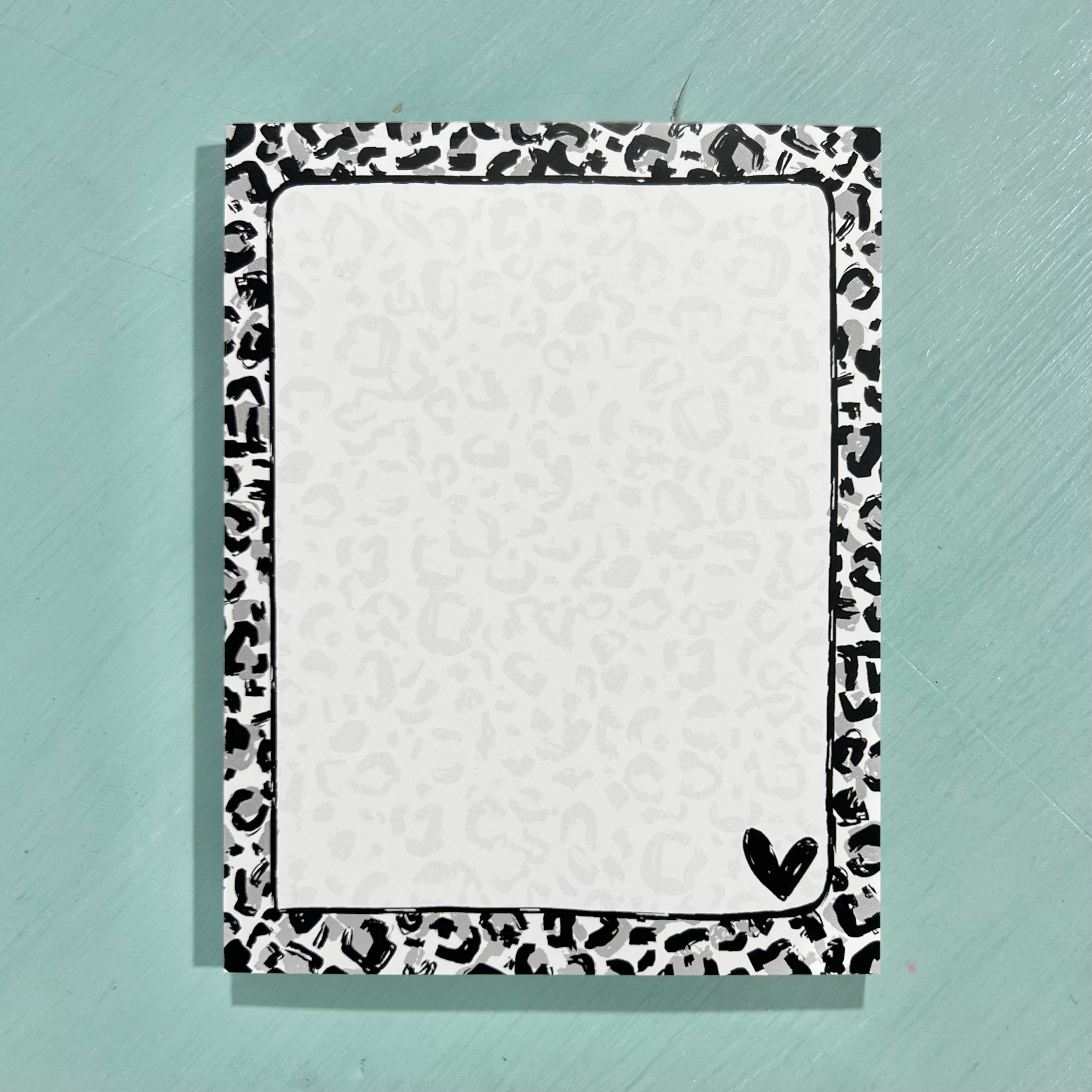 Leopard Print — small Notepad – Emily Brown Designs