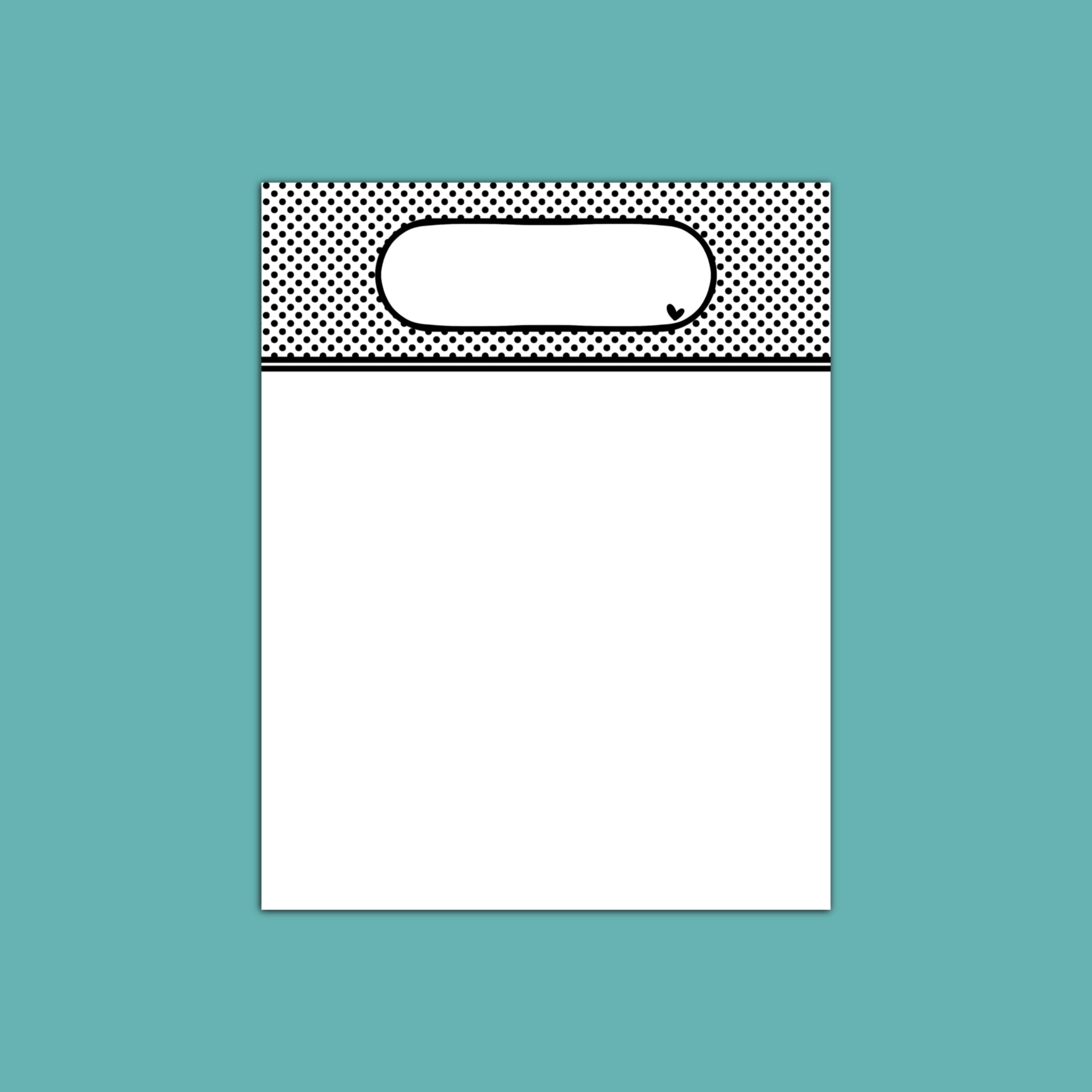Blank Mascot Top — Notepad – Emily Brown Designs